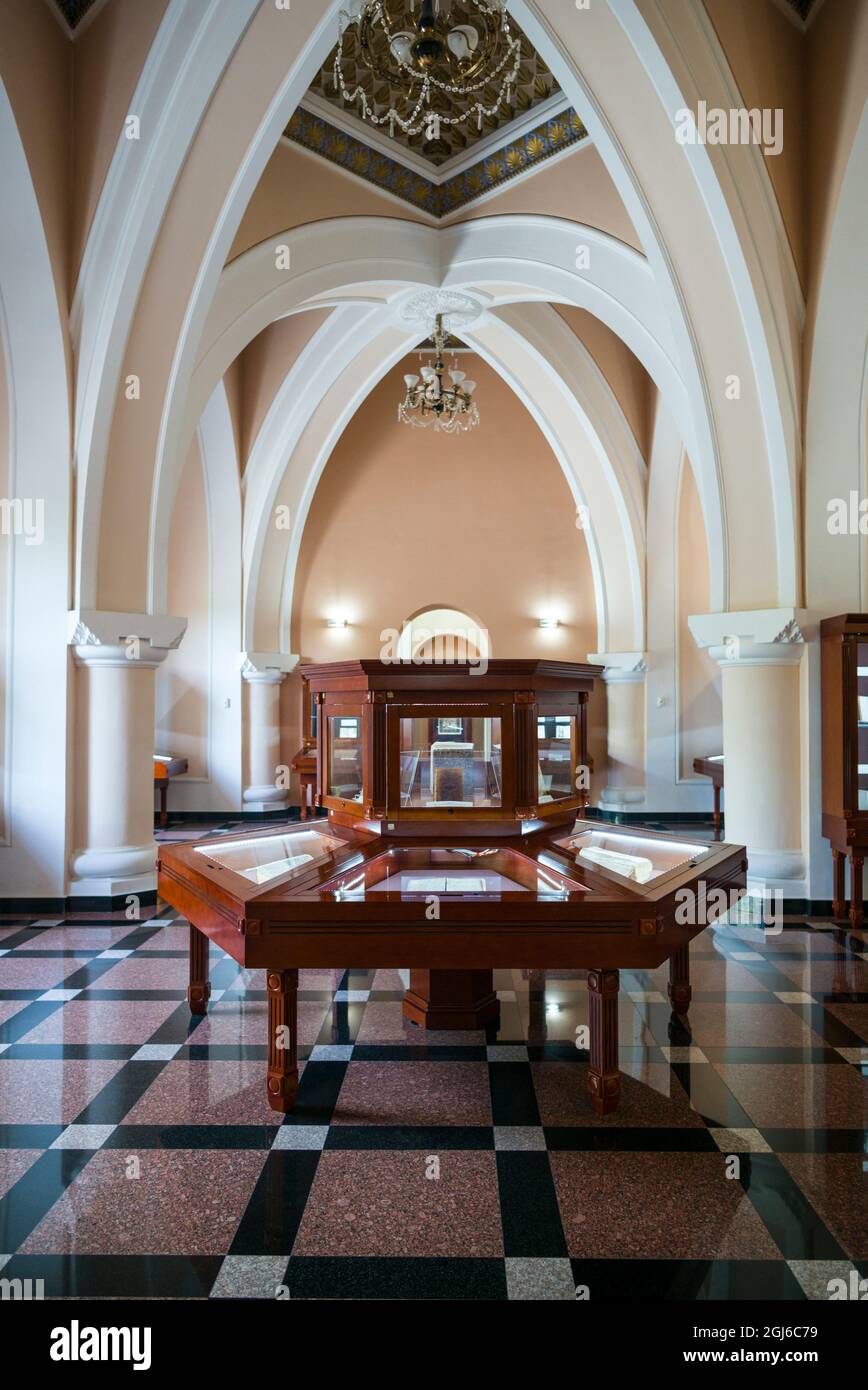 Armenia, Yerevan. Matenadaran Library, rare manuscripts in the Armenian ...