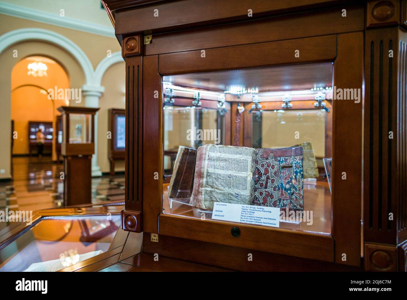 Armenia, Yerevan. Matenadaran Library, rare manuscripts in the Armenian ...