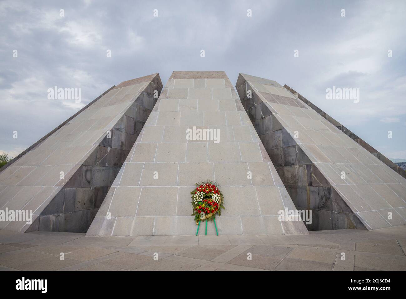 Armenia, Yerevan. Armenian Genocide Memorial, monument to the massacre ...