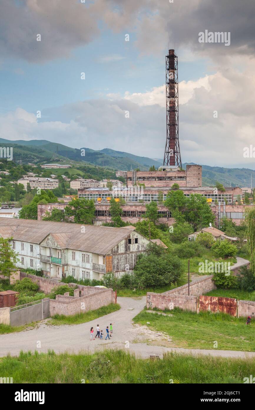 Armenia, Vanadzor. Soviet-era factory ruins Stock Photo - Alamy
