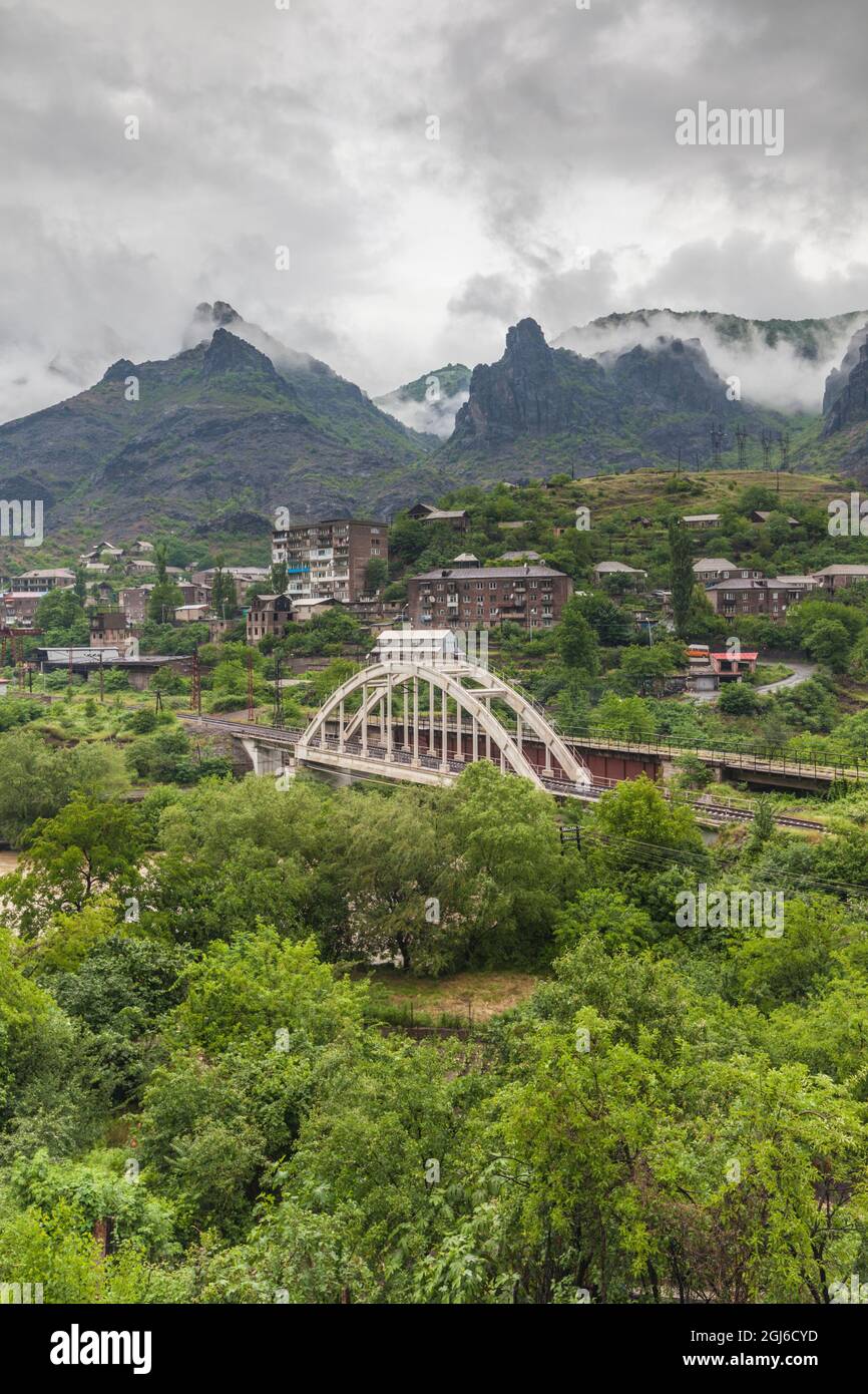 Armenia, Debed Canyon, Alaverdi. Town by the Debed River Stock Photo ...