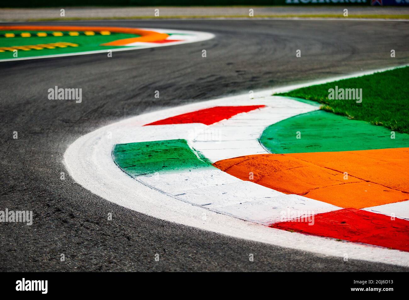 Monza kerb during the Formula 1 Heineken Gran Premio D'italia 2021 ...