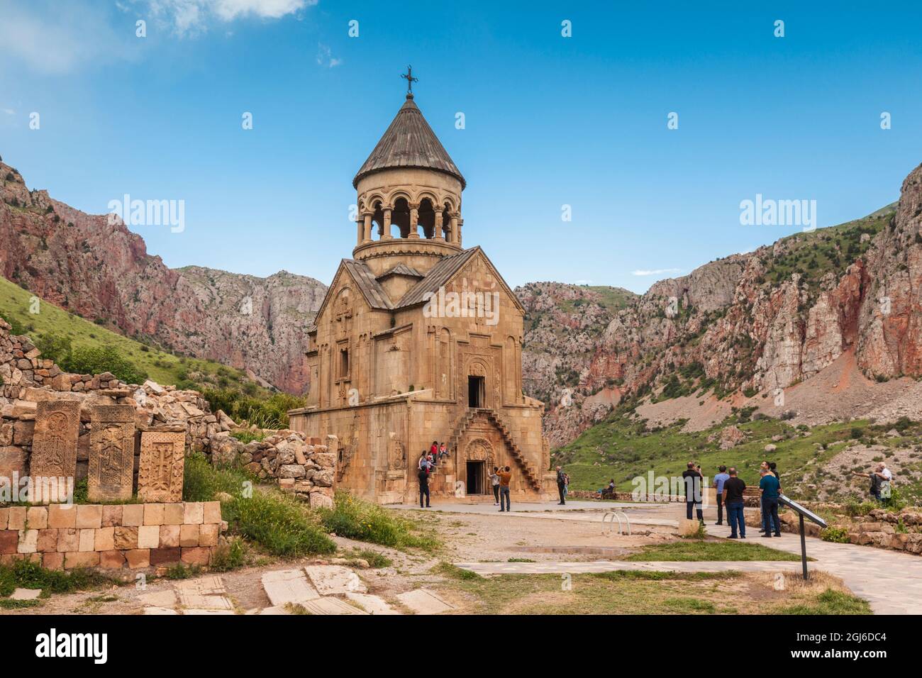 Armenia, Noravank. Noravank Monastery, 12th century, with visitors ...