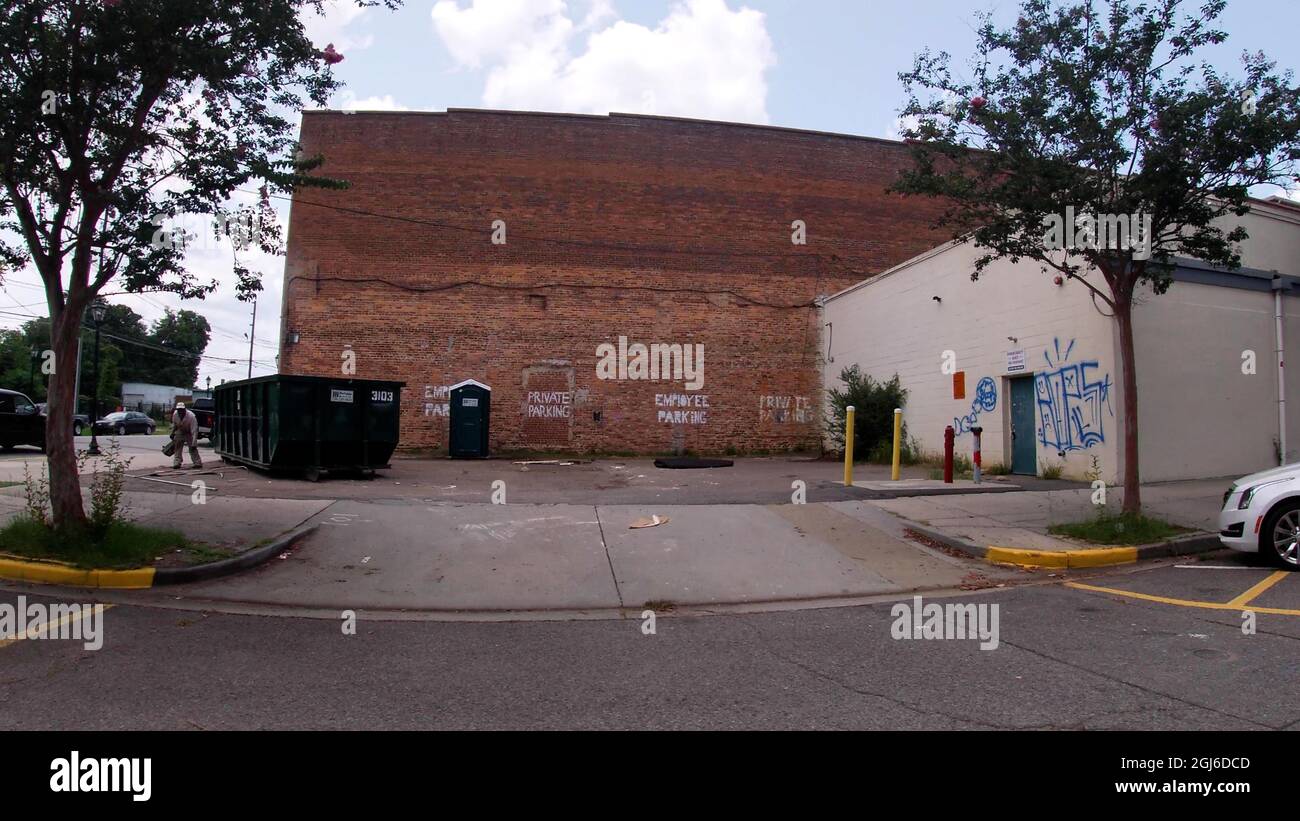 Augusta, Ga USA - 07 29 21: Vintage downtown Augusta Georgia brick ...