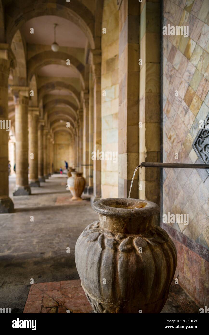 Armenia, Jermuk. Mineral water resort town, Gallery of Waters Pavilion ...