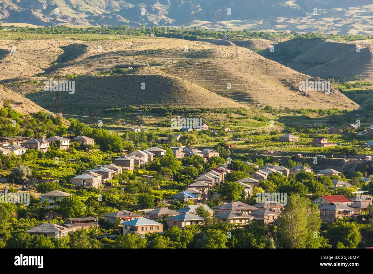 Armenia, Areni. Town view at dawn Stock Photo - Alamy