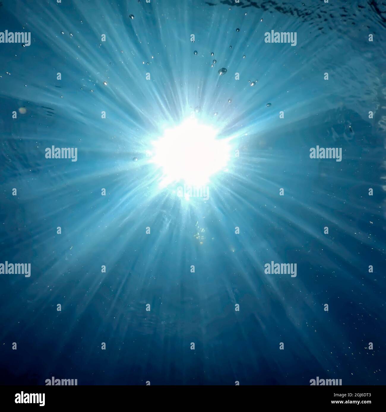 Underwater Sunlight Through Water Surface, Underwater Background Stock ...