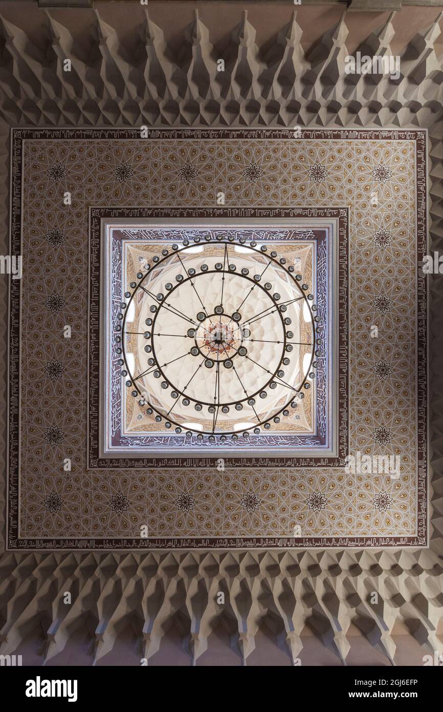 Azerbaijan, Samaxi. Juma Mosque or Friday Mosque interior Stock Photo ...