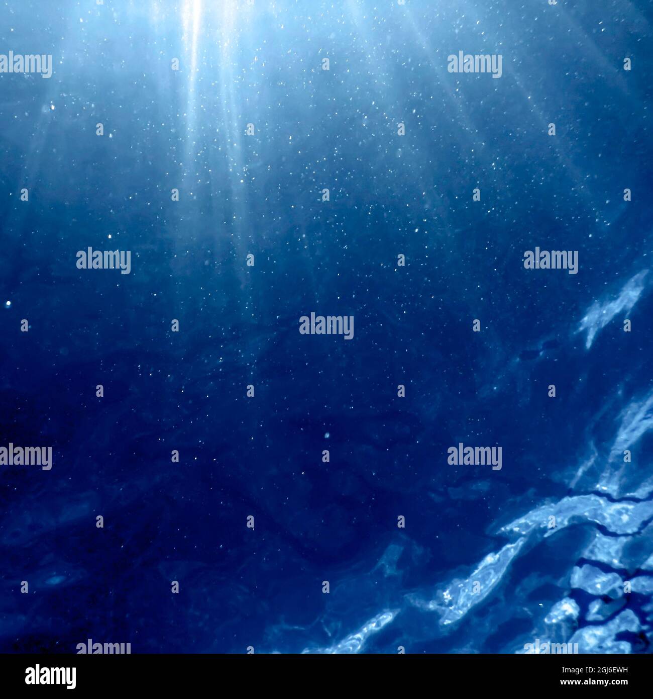 Underwater Sunlight Through Water Surface, Underwater Background Stock ...