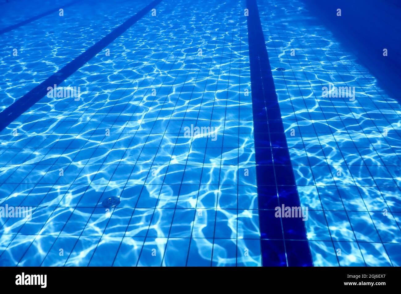 Swimming Pool water. Ripple Water. Sun Reflection background Stock ...