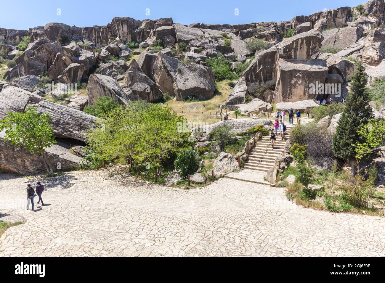 Gobustan national petroglyph park hi-res stock photography and images ...