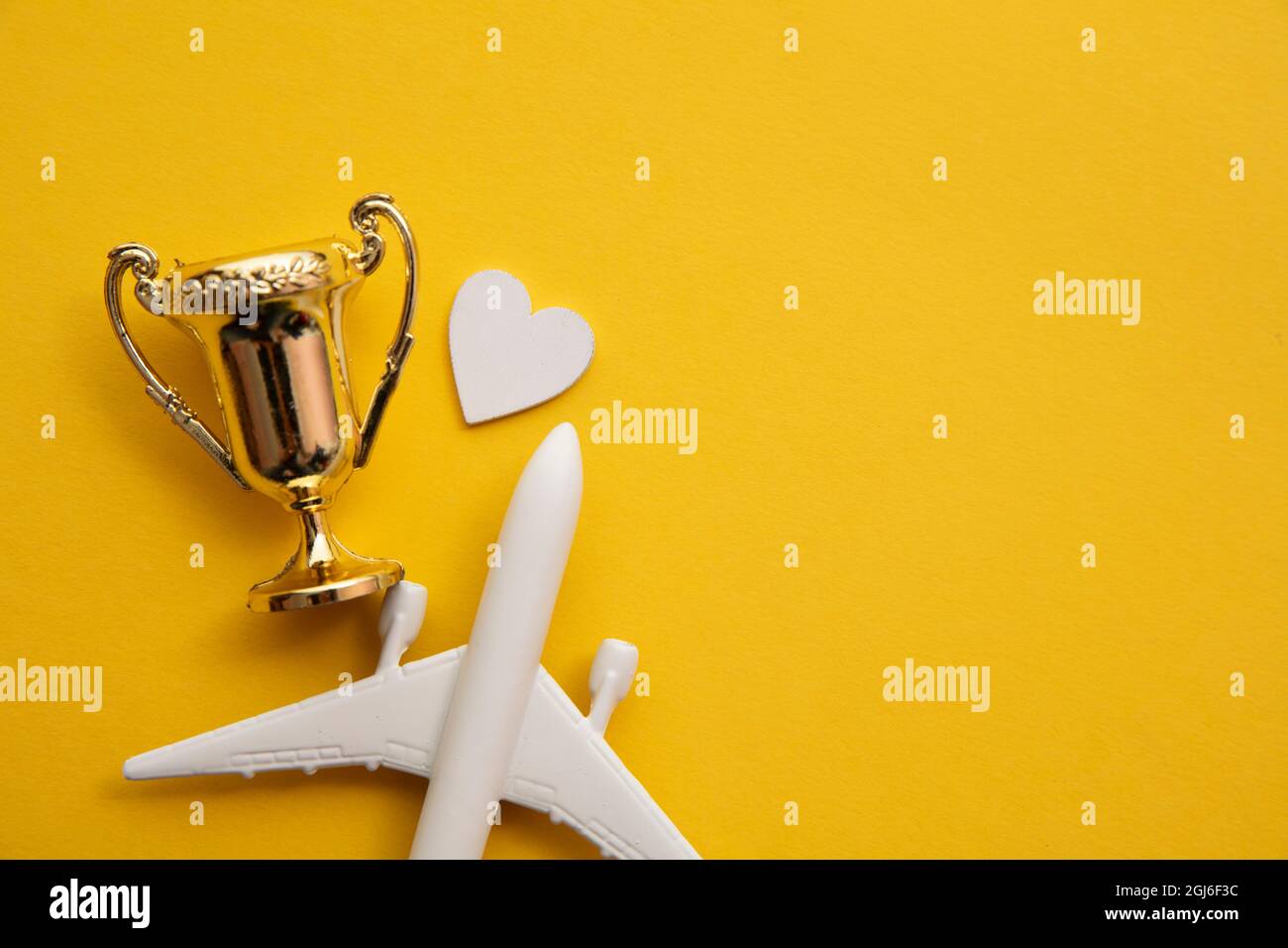 Airplane travel awards. Aviation business satisfaction. Toy airplane ...
