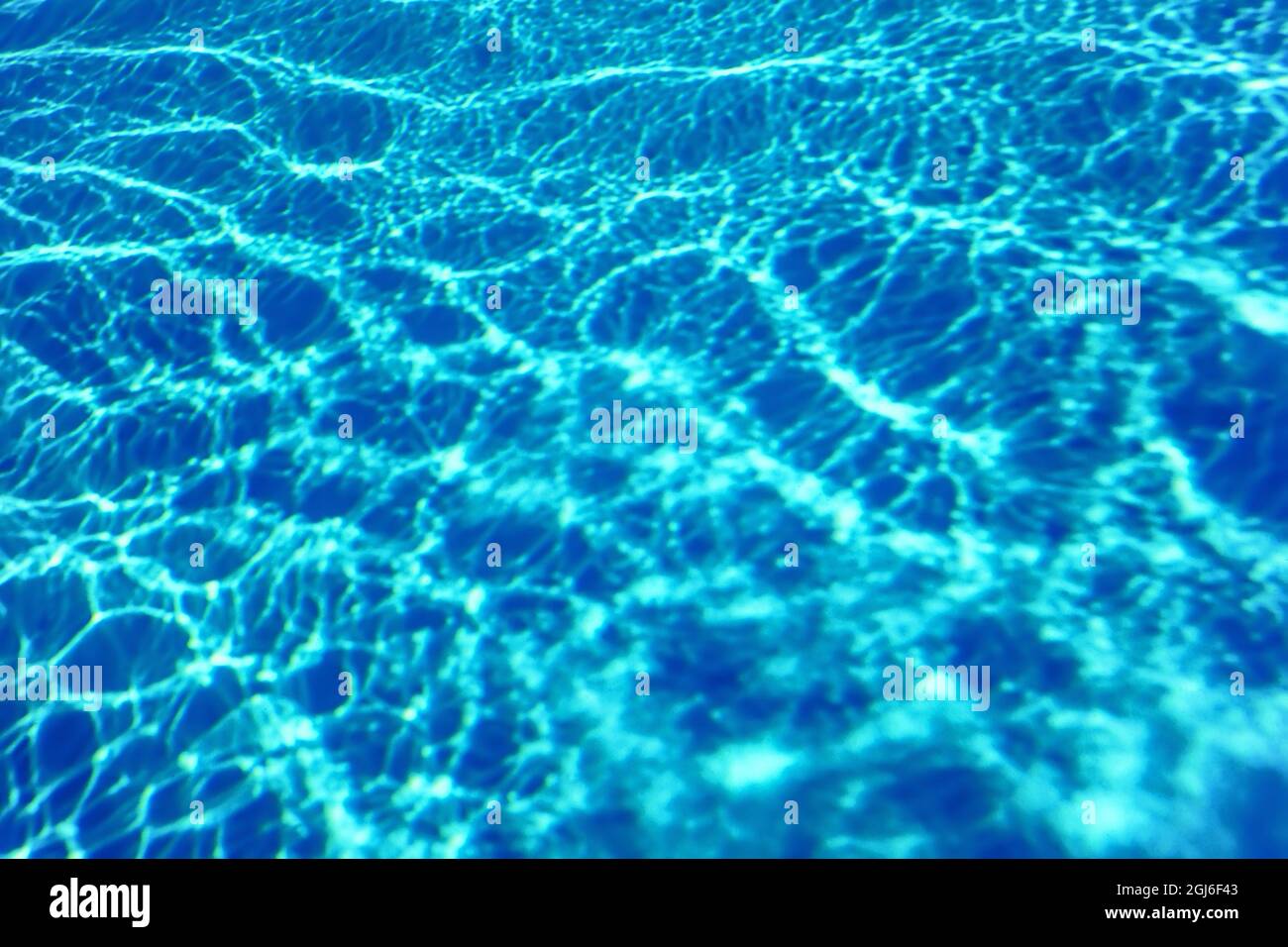 Blue Ripple Water Background, Swimming Pool Water Sun Reflection Stock ...