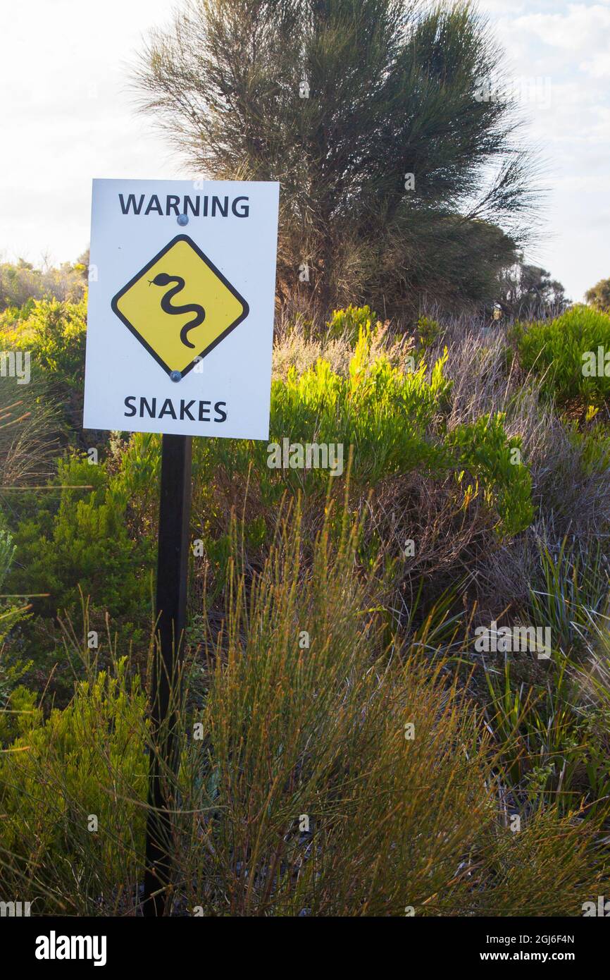 Warning snakes sign hi-res stock photography and images - Alamy