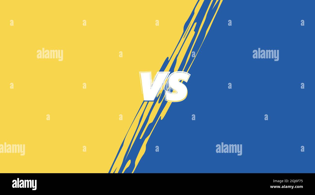 Versus abstract comparison blank. Vs screen template with divider Stock ...