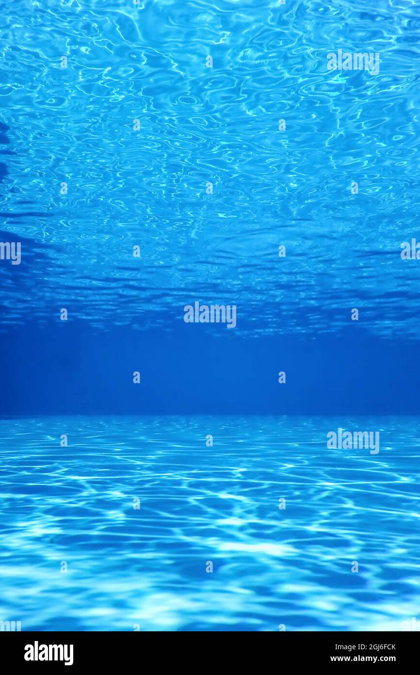 Underwater Empty Swimming Pool Background Stock Photo - Alamy
