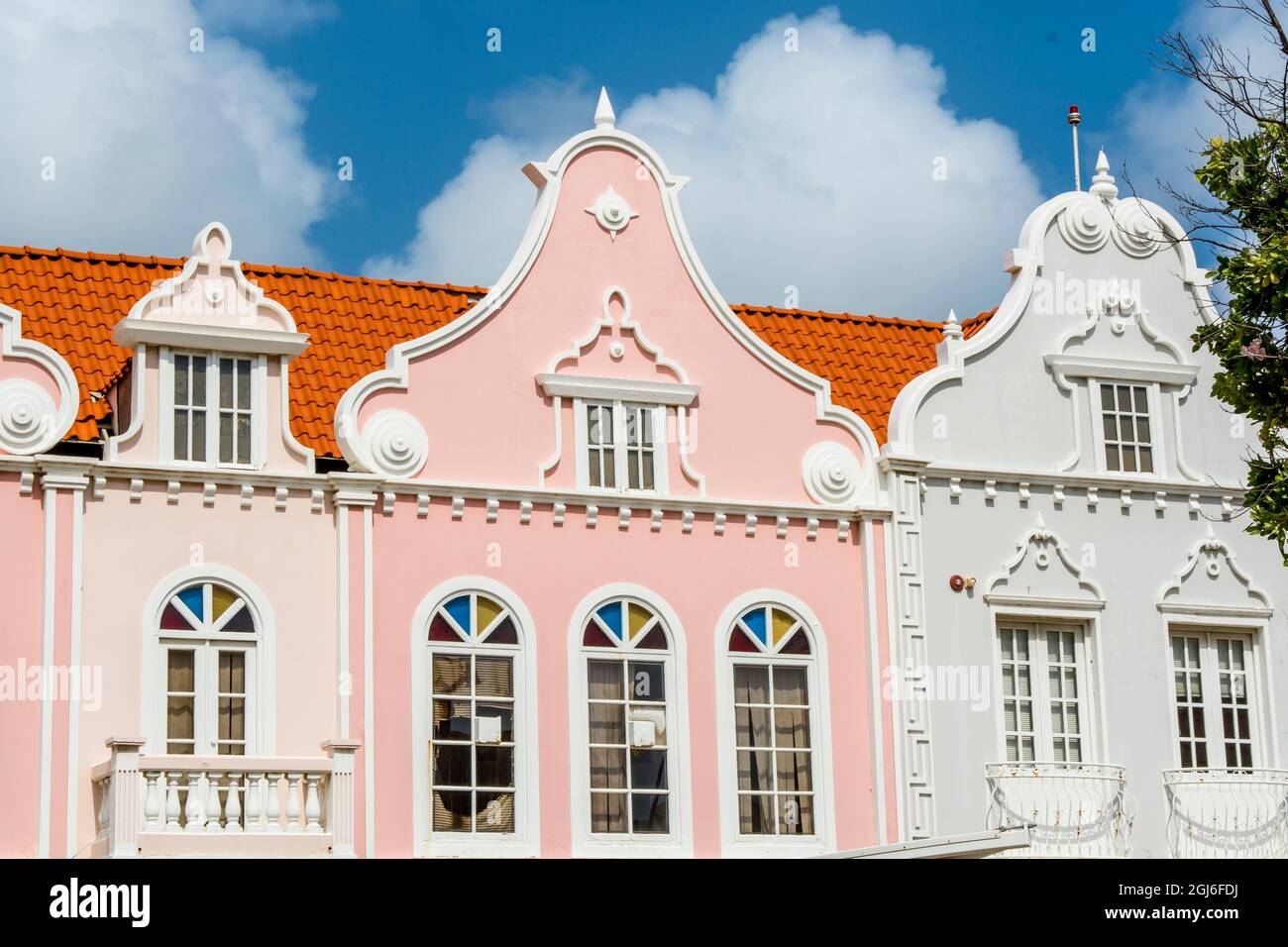 Architecture buildings Oranjestad, Aruba Stock Photo - Alamy