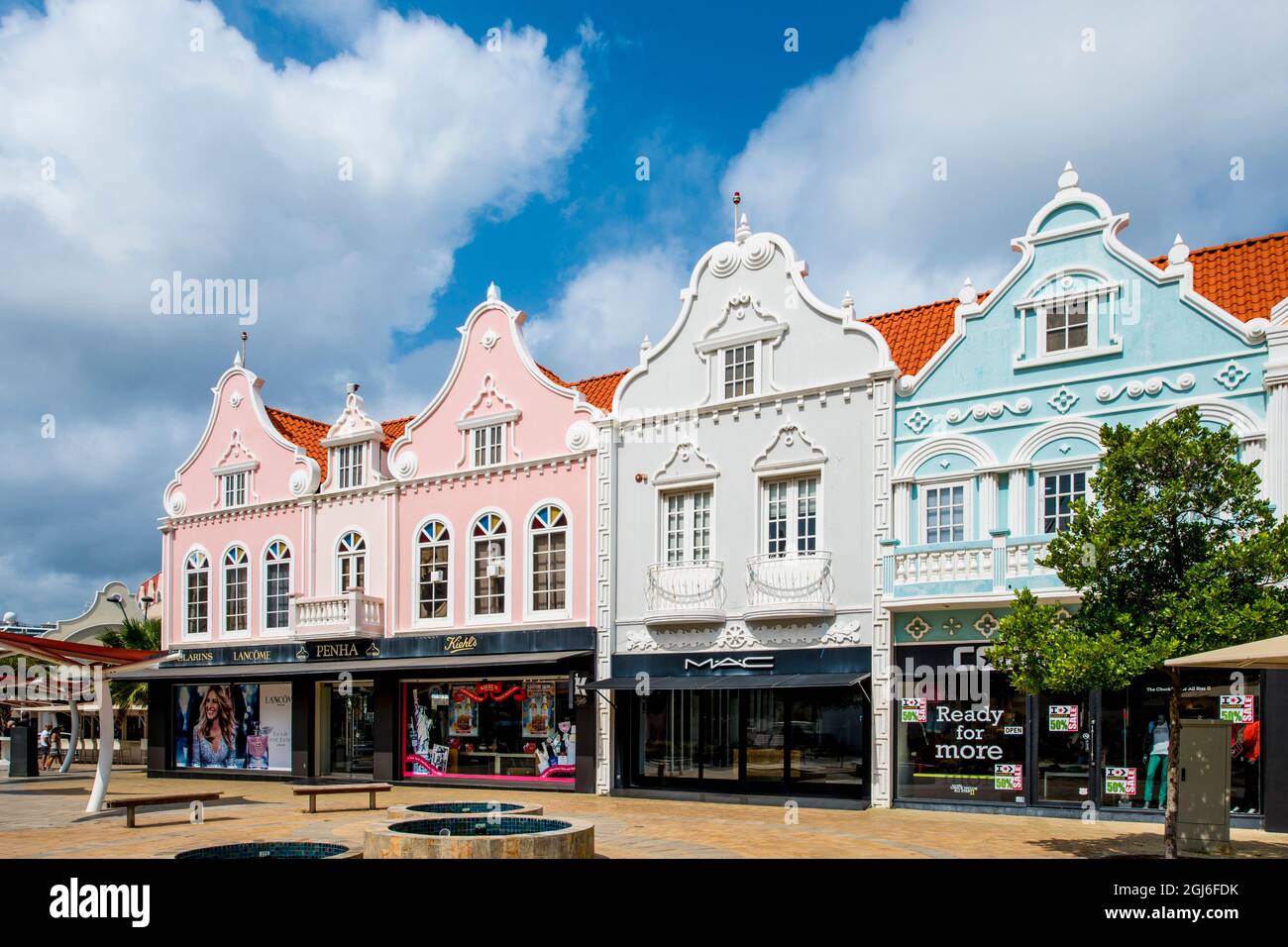 Architecture buildings Oranjestad, Aruba Stock Photo - Alamy
