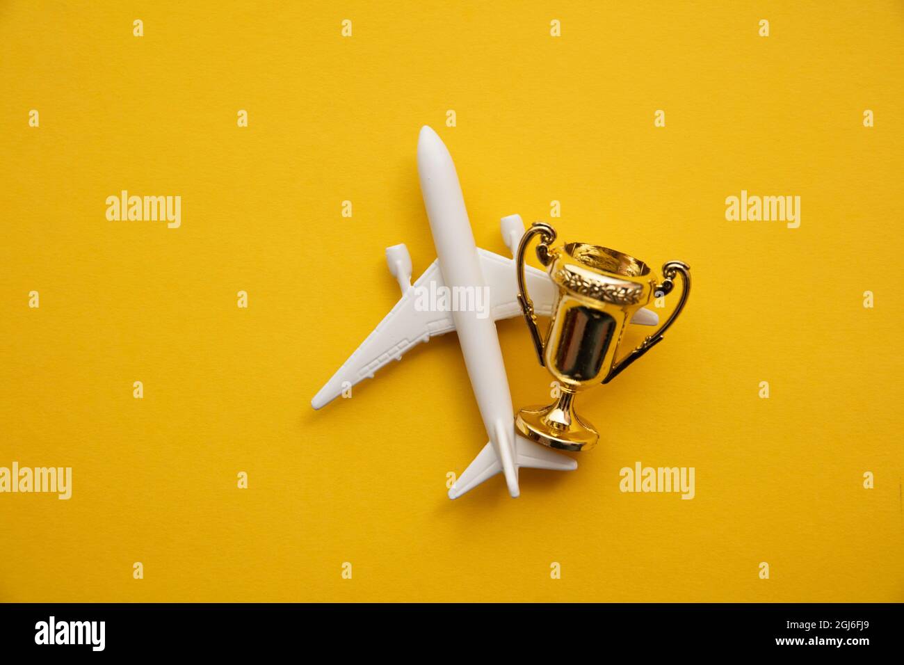 Airplane travel awards. Aviation business satisfaction. Toy airplane ...