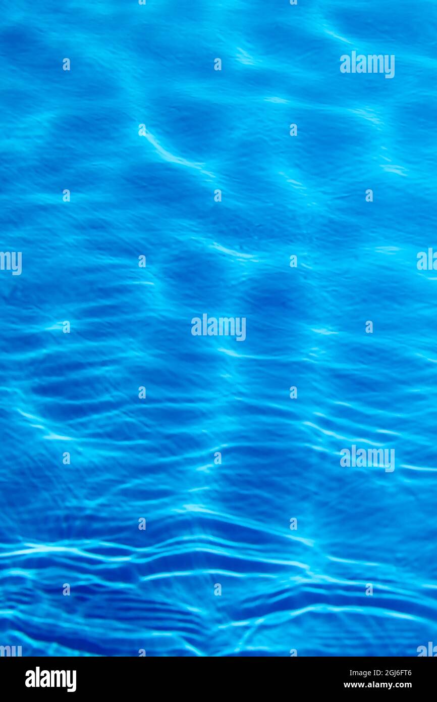 Blue Ripple Water Background, Water Surface Blue Swimming Pool Stock ...