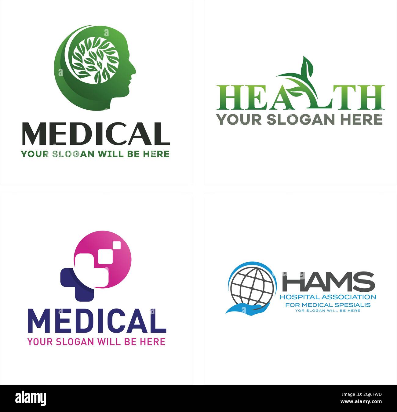 Modern hand therapy nature Stock Vector Images - Alamy