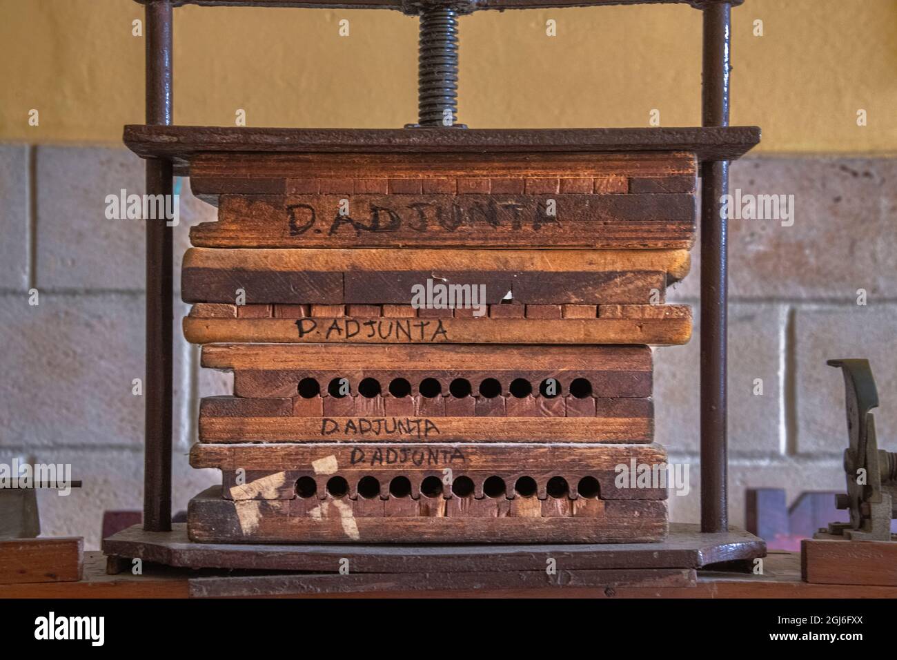 Wooden cigar press hi-res stock photography and images - Alamy