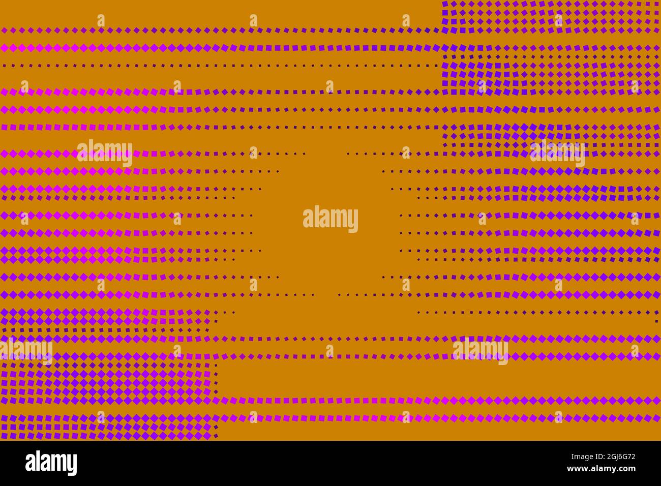 Illustration with simple purple geometric elements. Orange background ...