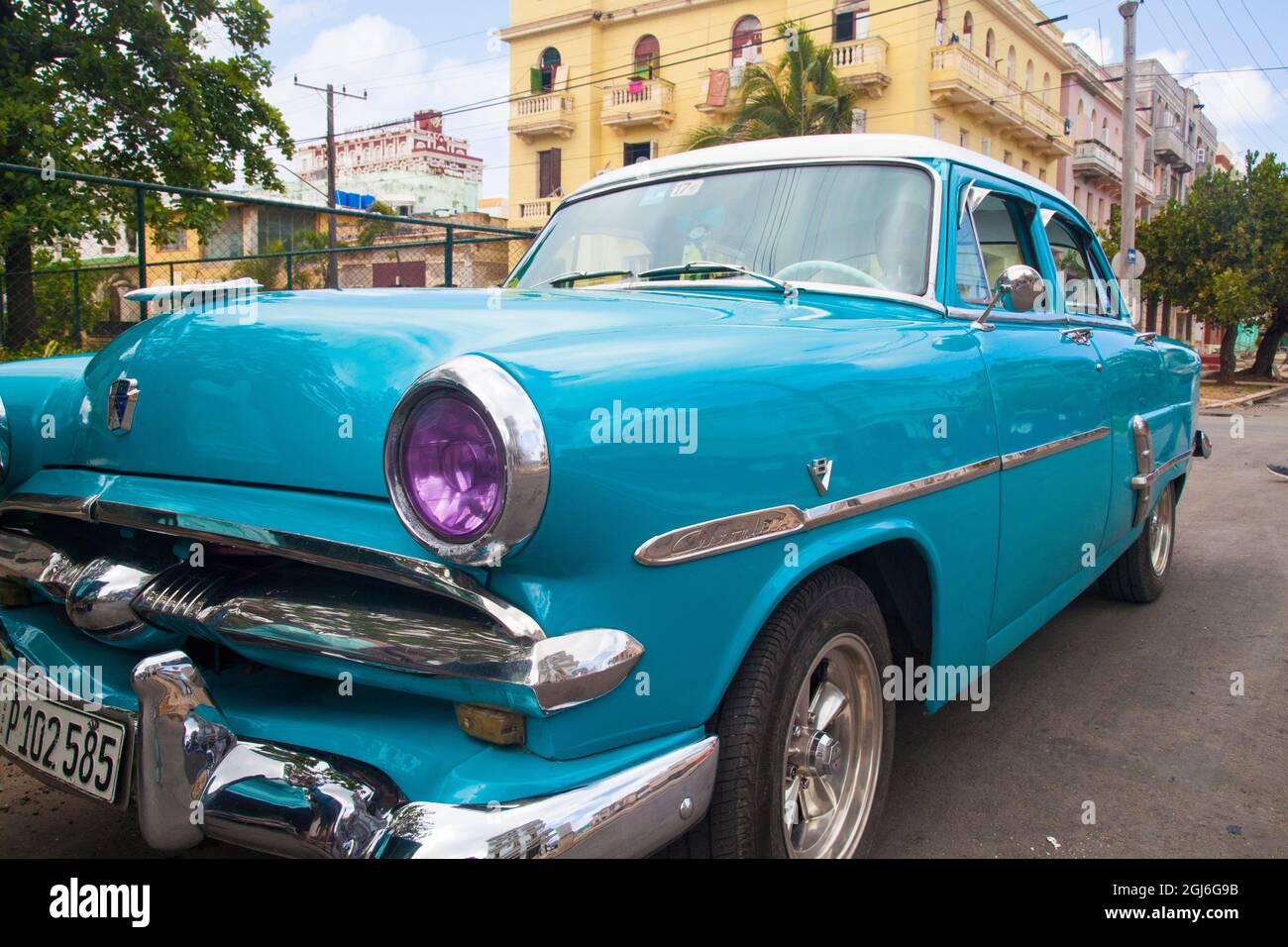 Classic Ford car in Havana, Cuba Stock Photo - Alamy