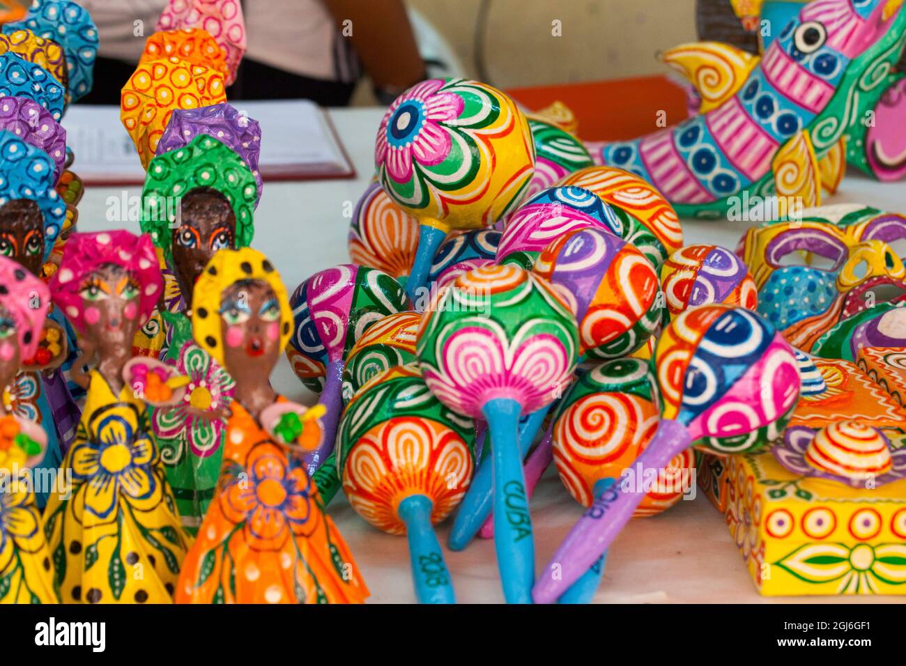 Local Cuban crafts, souvenirs and artwork for sale in Old Havana, Cuba ...