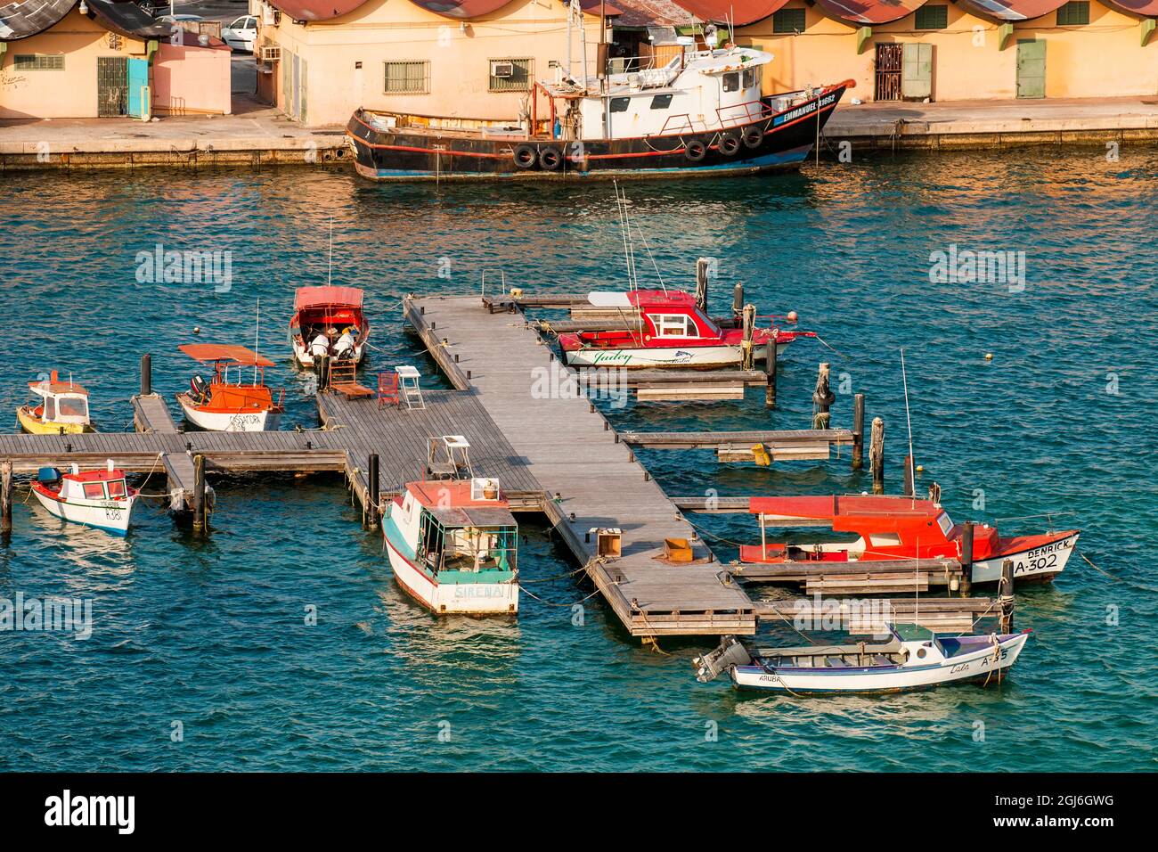 Aerial view of capital city Willemstad, Curacao Stock Photo - Alamy