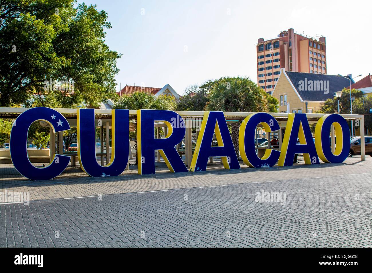Curacao sign Willemstad, Curacao Stock Photo - Alamy