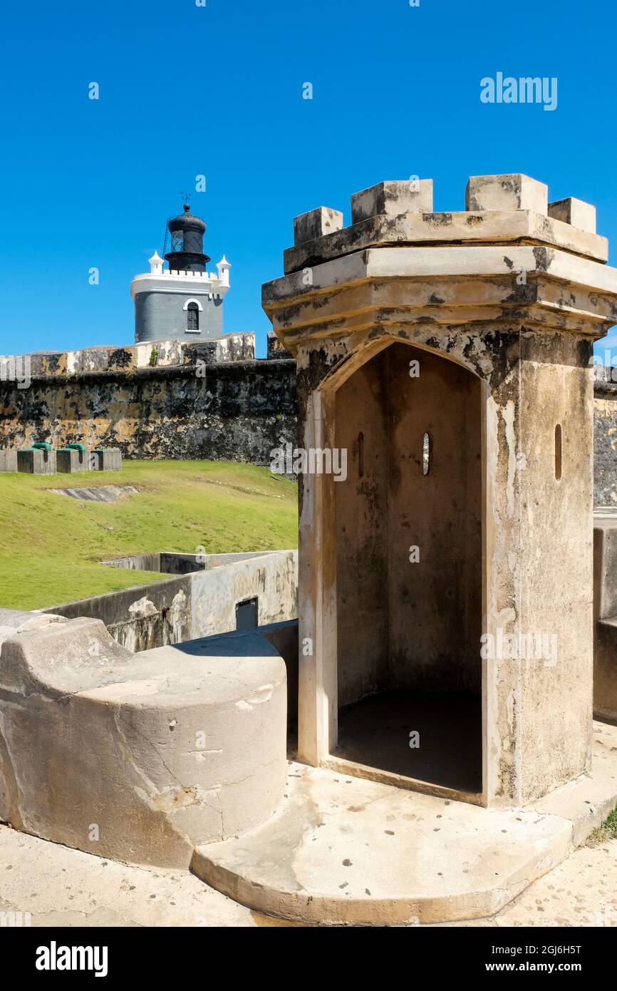 San Juan Puerto Rico. Old Fort Stock Photo - Alamy