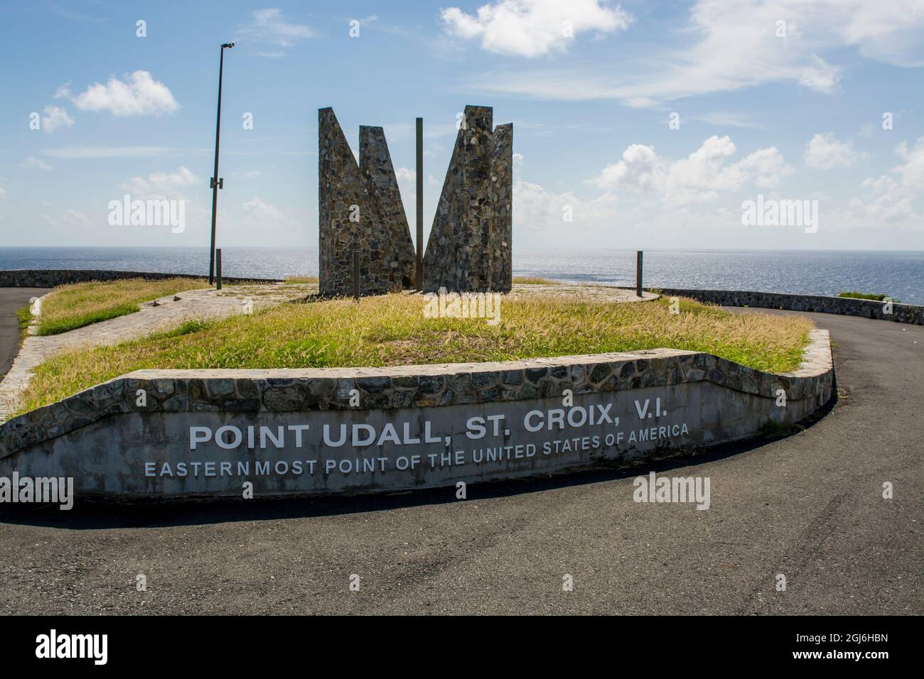 Millennium Monument, Point Udall, St. Croix, US Virgin Islands Stock ...