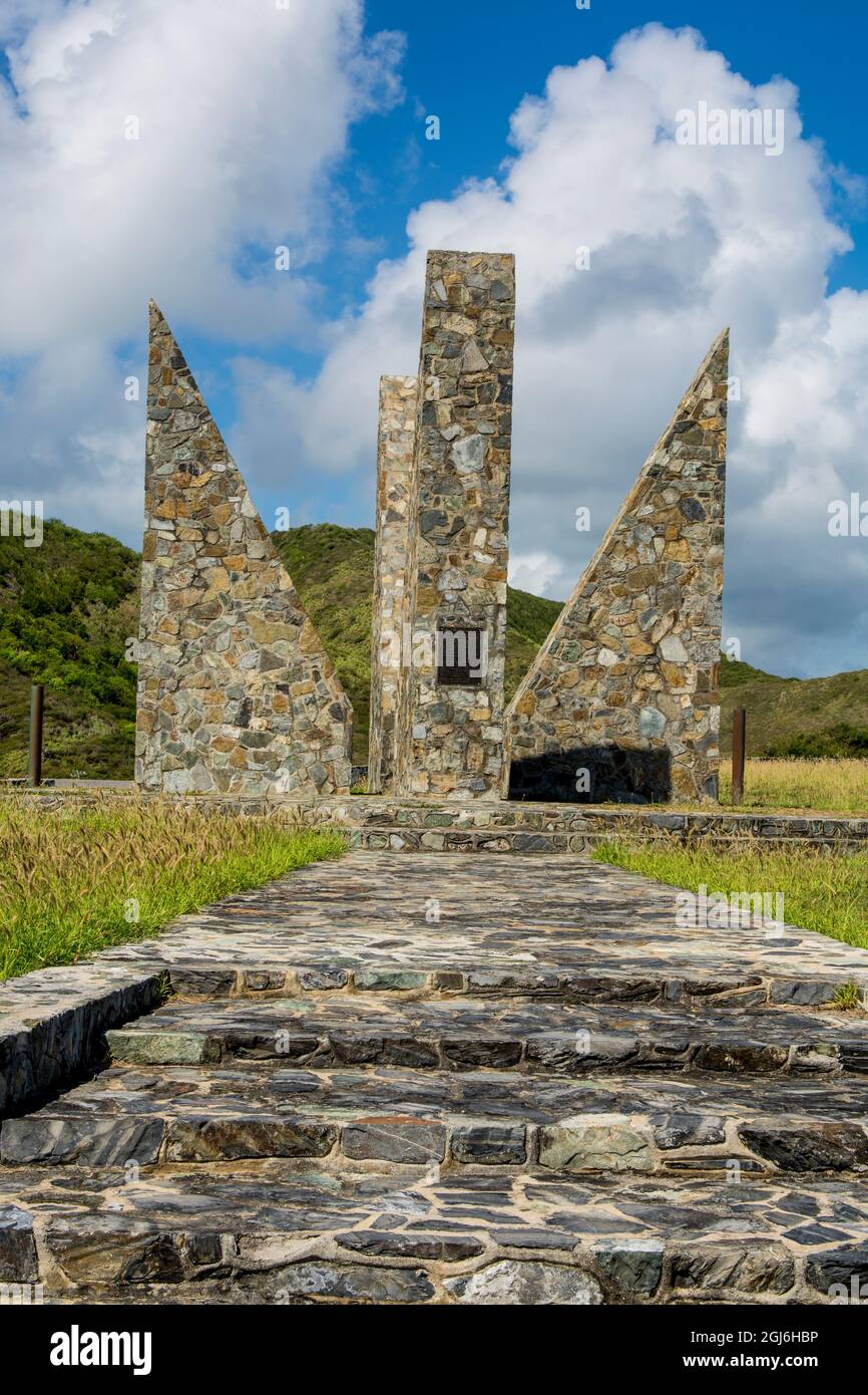 Millennium Monument, Point Udall, St. Croix, US Virgin Islands Stock ...