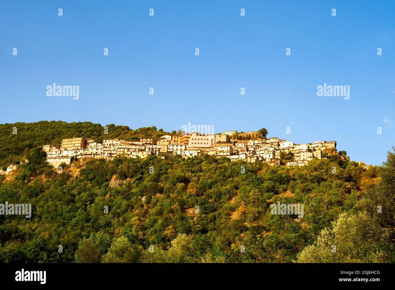 The town of Ascrea an agricultural centre of Sabina, in the middle ...