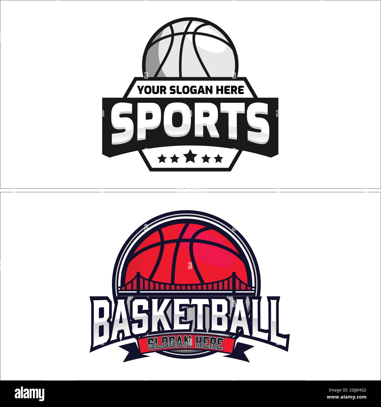 Sport basketball emblem logo design Stock Vector Image & Art - Alamy