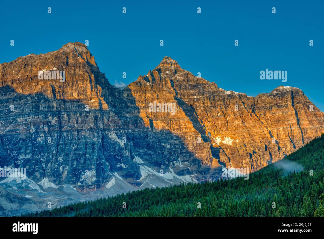 Canada, Alberta, Banff National Park. Valley of the Ten Peaks at ...