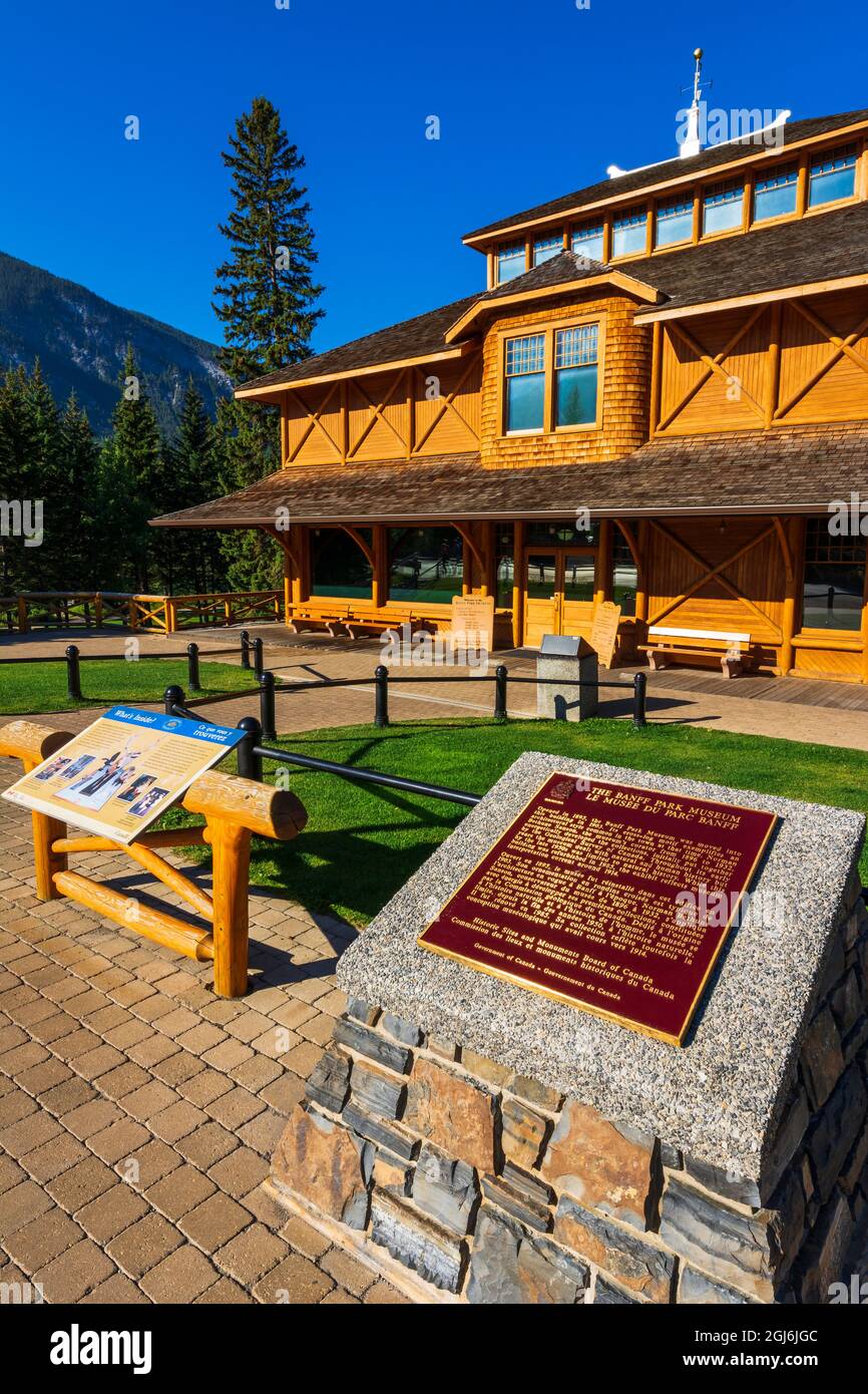 The Banff Museum, Banff National Park, Alberta, Canada. (Editorial Use ...