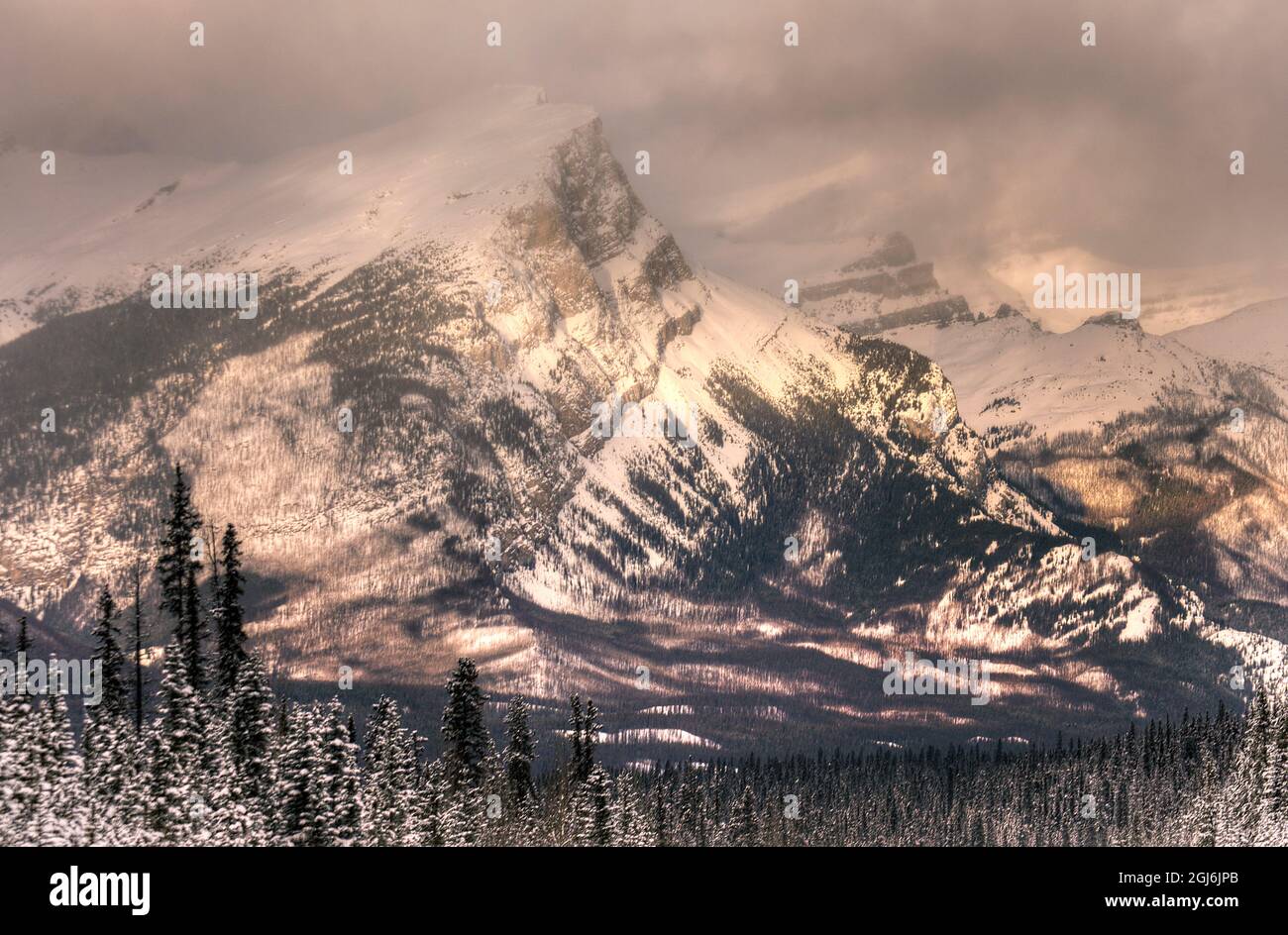 Winter in Jasper National Park, Alberta, Canada Stock Photo - Alamy