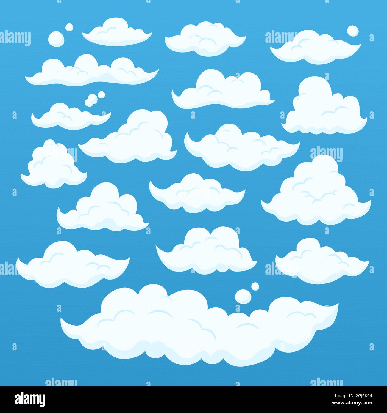 Clouds set Vector illustration EPS 10 Stock Vector Image & Art - Alamy