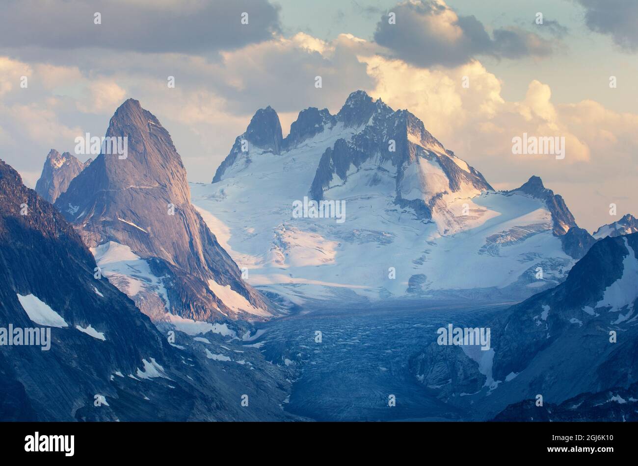Bugaboo Spire, Howser Towers, Vowell Glacier. Bugaboo Provincial Park ...
