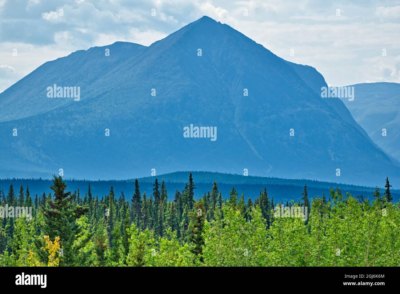 Canada, British Columbia. Mountain and forest landscape. Credit as ...