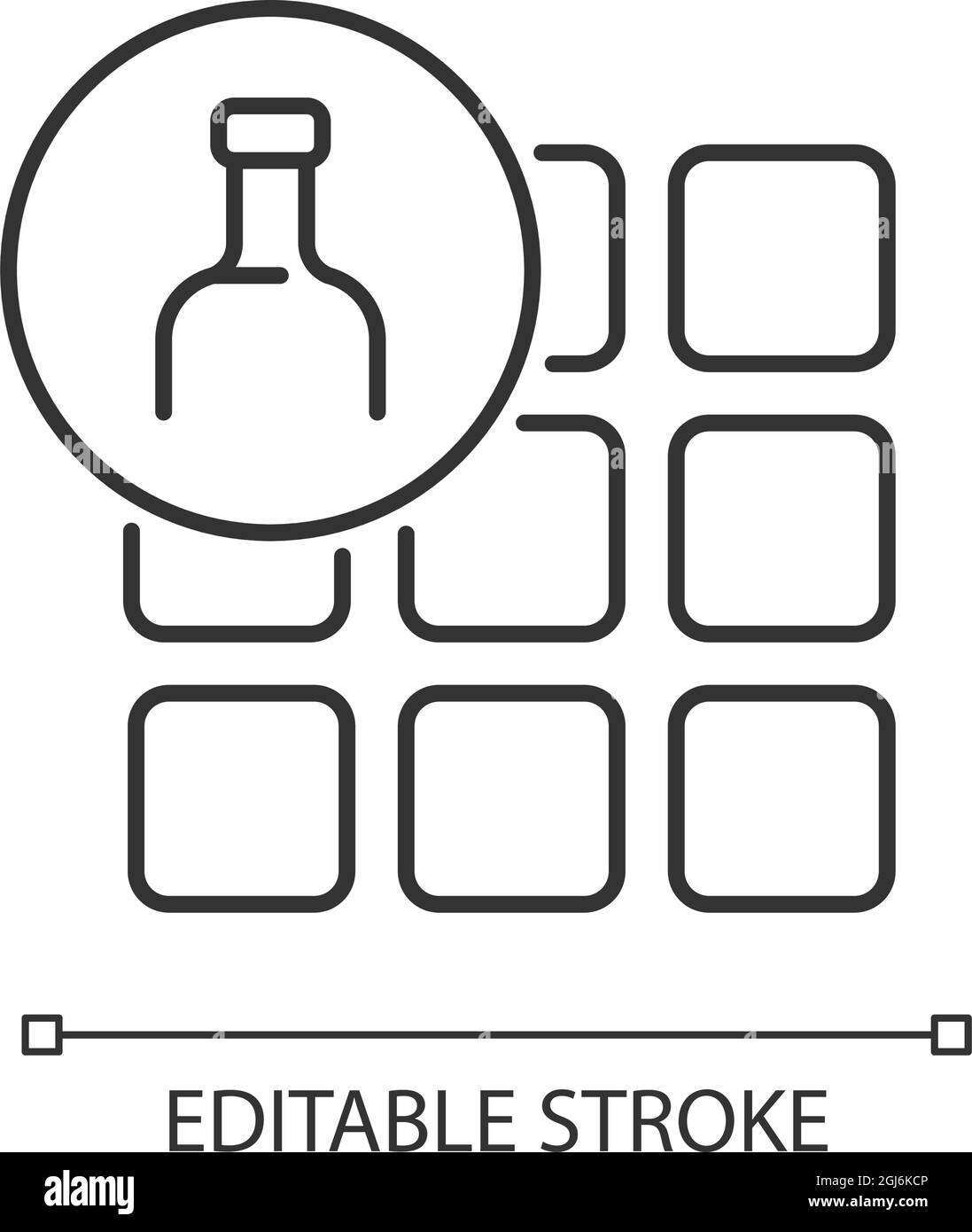 Tile from recycled glass linear icon Stock Vector Image & Art - Alamy