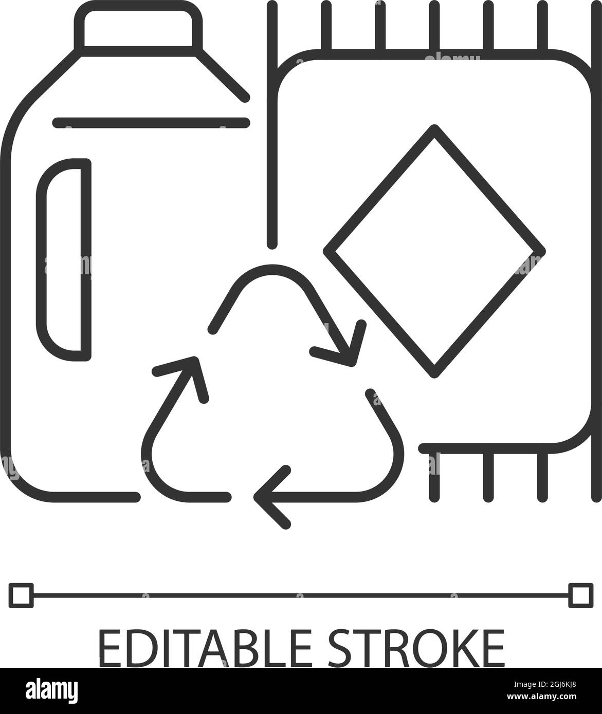 Rugs from recycled materials linear icon Stock Vector Image & Art - Alamy