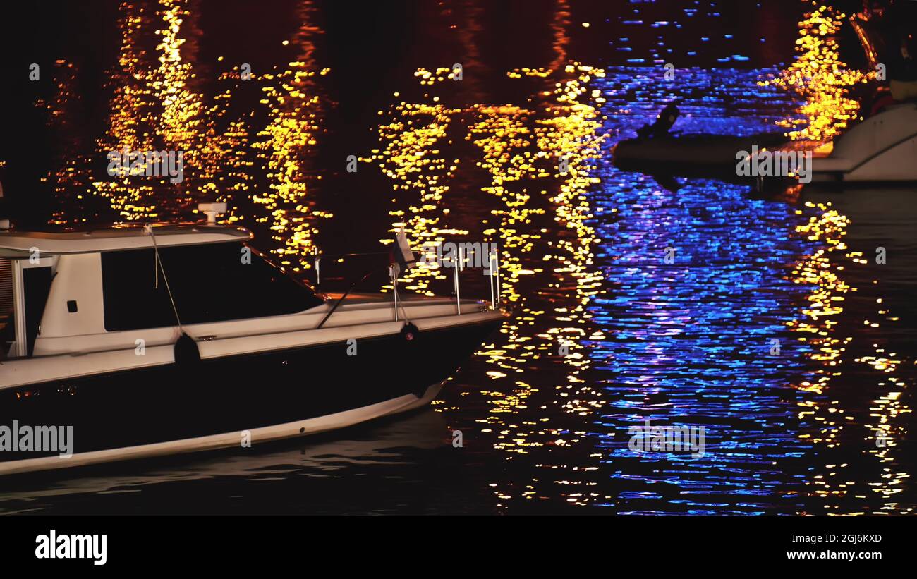 Ship Navigation Lights At Night High Resolution Stock Photography and ...