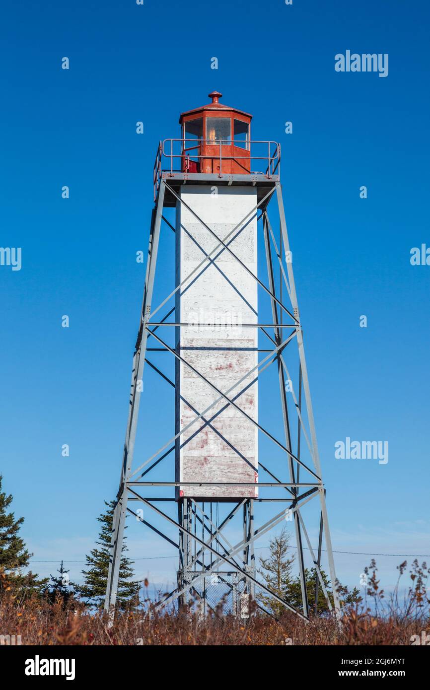 Canada, New Brunswick, Acadian Peninsula. Little Shippagan lighthouse ...