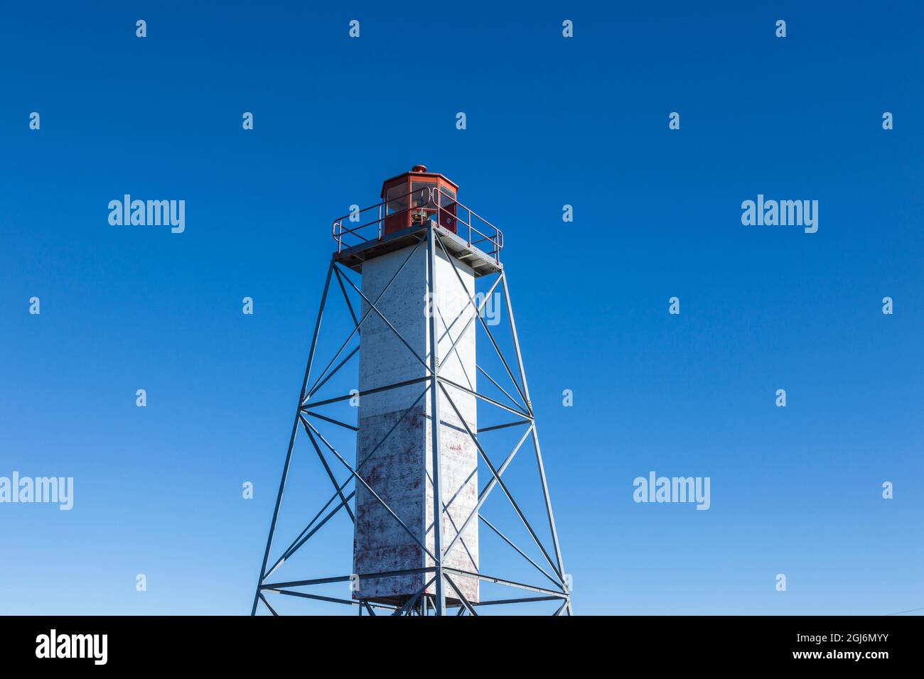 Canada, New Brunswick, Acadian Peninsula. Little Shippagan lighthouse ...