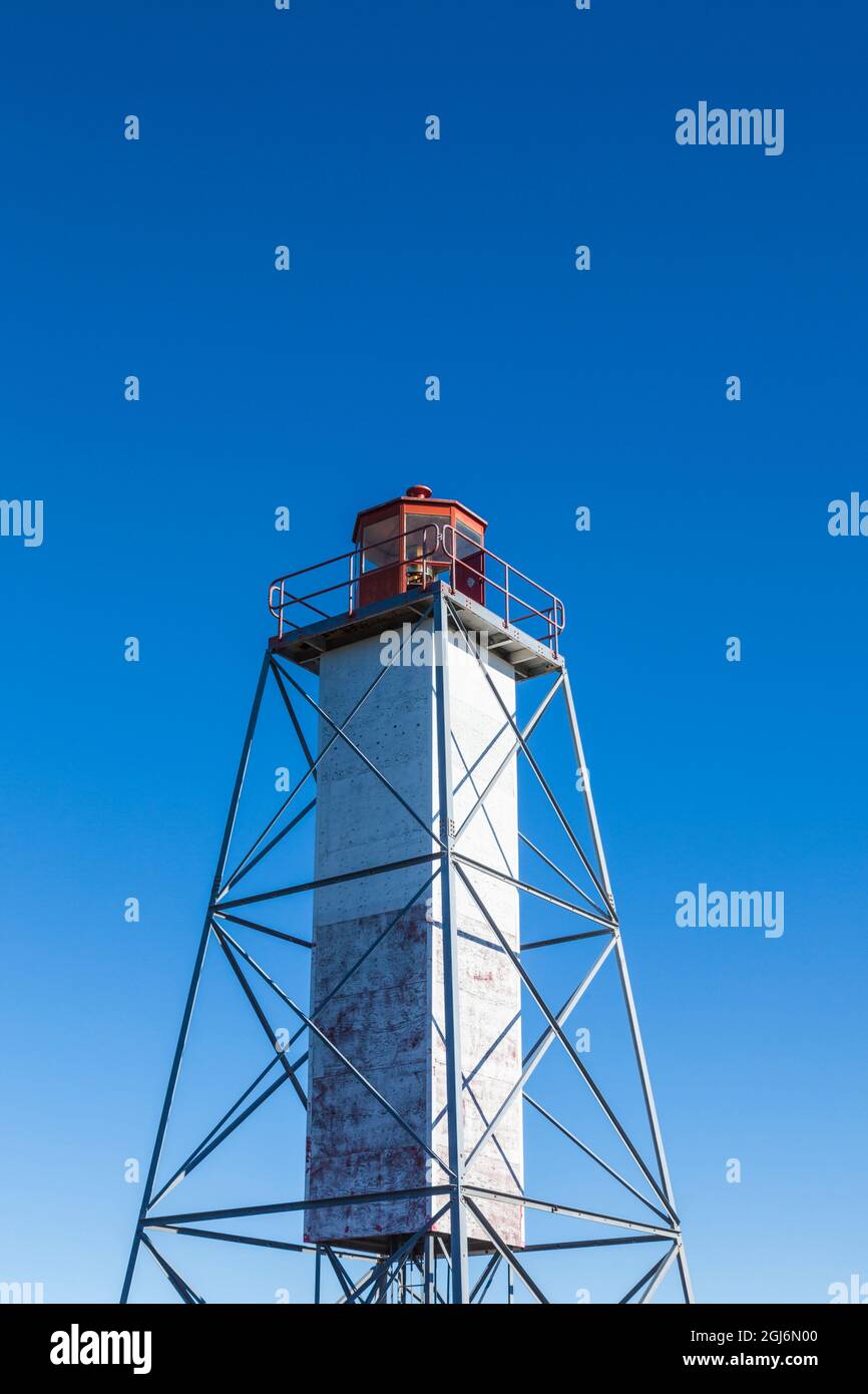 Canada, New Brunswick, Acadian Peninsula. Little Shippagan lighthouse ...