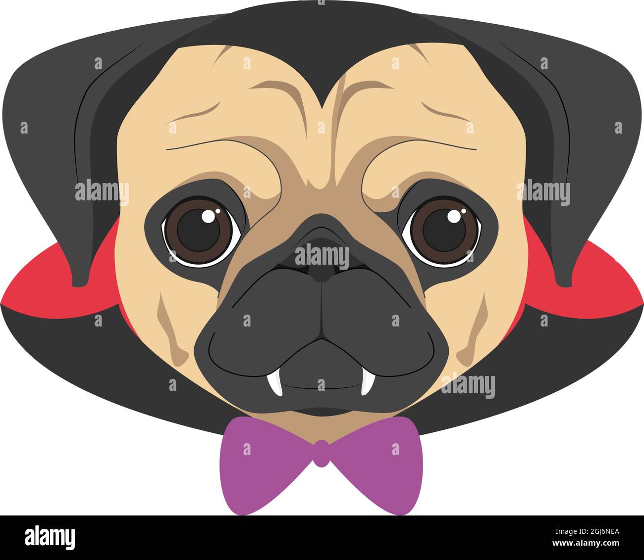 Vampire pug Stock Vector Images - Alamy