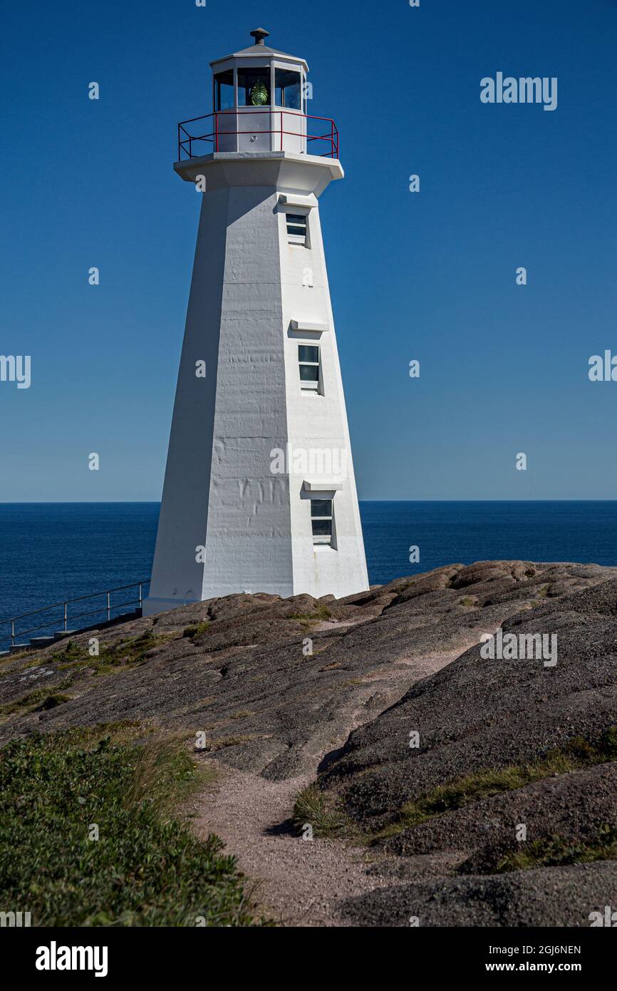 Canada, Newfoundland and Labrador. Cape Spear Lighthouse Stock Photo ...